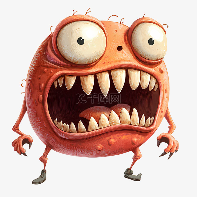 大嘴巴卡通人物素材图片免费下载-千库网