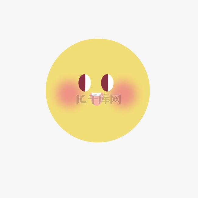 大眼睛可爱开心笑脸emoji表情包设计图素材图片免费下载-千库网