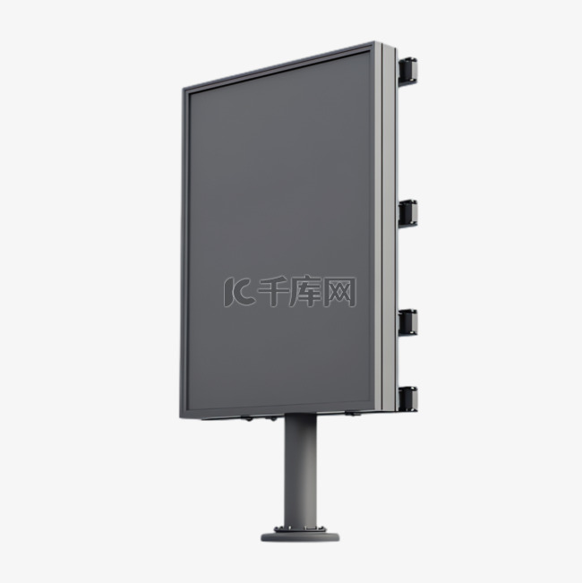 灰色广告牌绘画元素立体免抠图案素材图片免费下载-千库网
