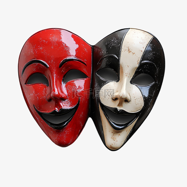 喜剧和悲剧戏剧面具素材图片免费下载-千库网