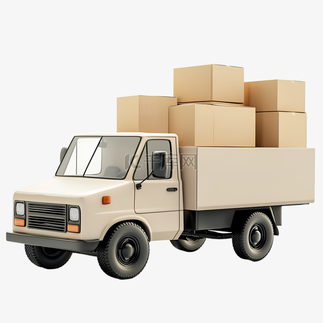 取货送货3D插图素材图片免费下载-千库网