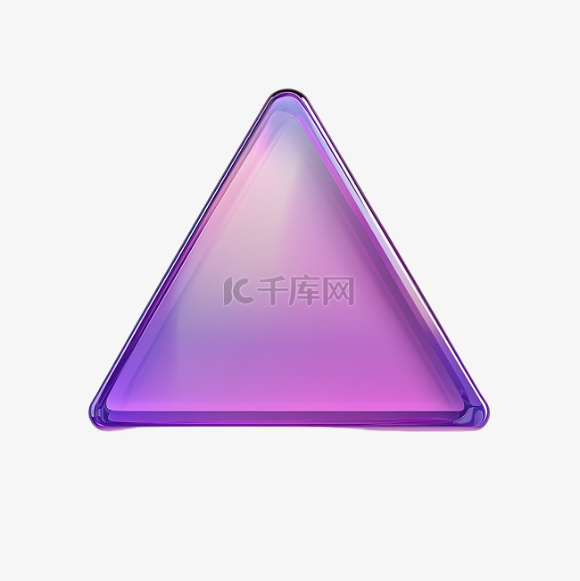 紫色渐变三角形渐变三角形按钮素材图片免费下载-千库网