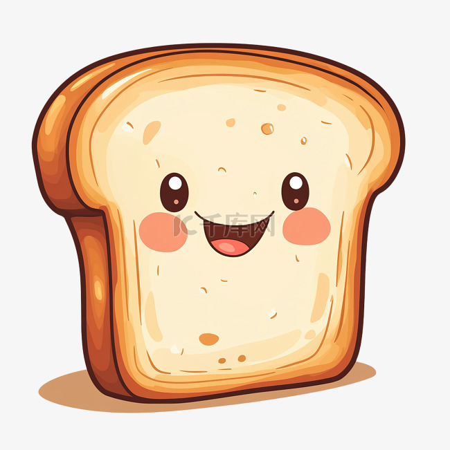 可爱的面包卡通元素素材图片免费下载-千库网