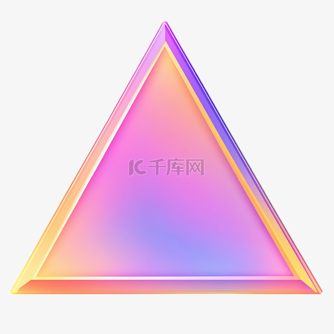 渐变三角形渐变三角形按钮素材图片免费下载-千库网