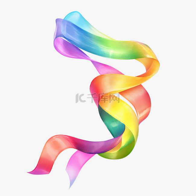丝带彩色元素素材图片免费下载-千库网