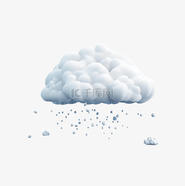 雨雪3D天气渲染素材图片免费下载-千库网