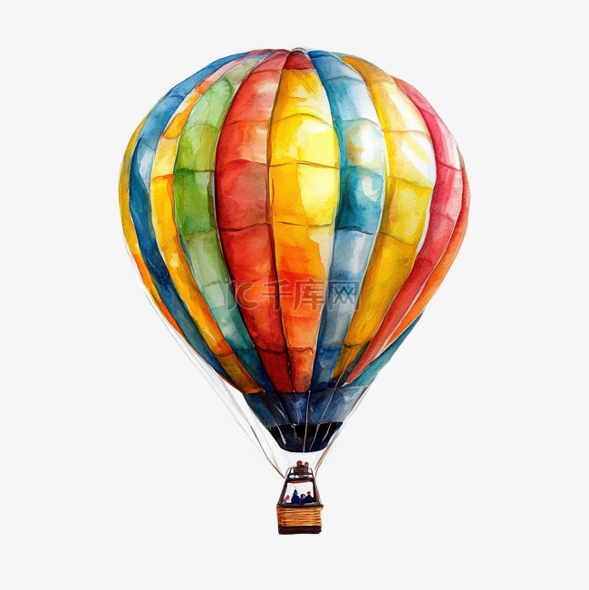 充满活力的热气球绘画素材图片免费下载-千库网