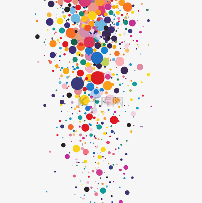 彩色浮点抽象设计素材图片免费下载-千库网