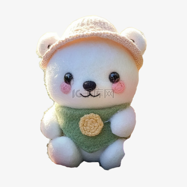 可爱毛绒玩具熊头像素材图片免费下载-千库网