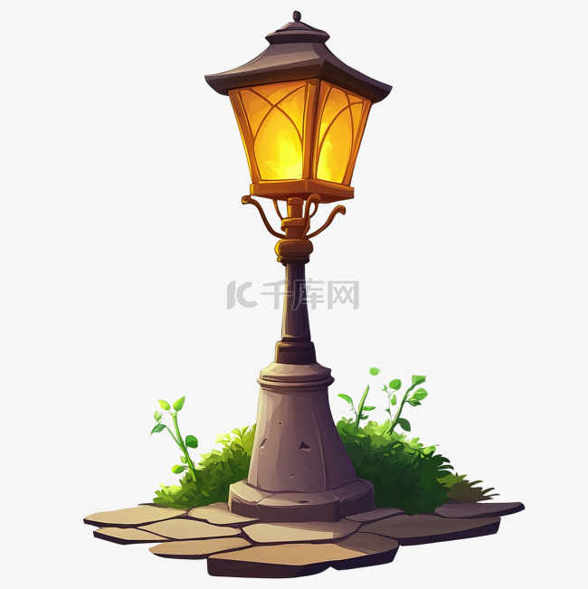 卡通户外灯素材图片免费下载-千库网