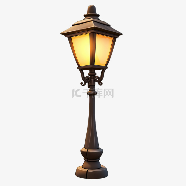 卡通户外灯素材图片免费下载-千库网
