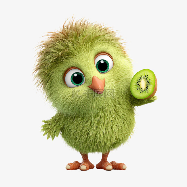 可爱的猕猴桃吉祥物形象素材图片免费下载-千库网
