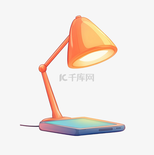 手机智能灯卡通素材图片免费下载-千库网