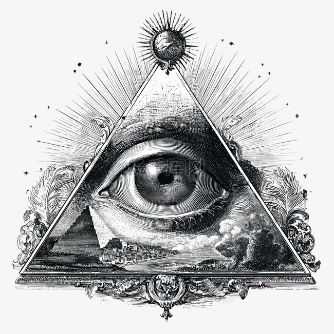 时尚光明会之眼素材图片免费下载-千库网