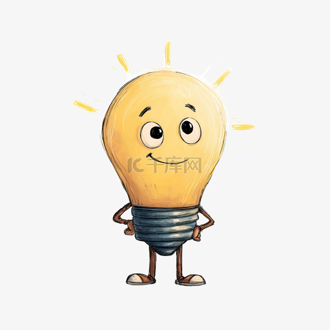 灯泡智能灯卡通素材图片免费下载-千库网