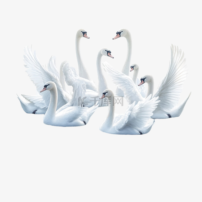 天鹅湖芭蕾舞剧《小天鹅之舞》素材图片免费下载-千库网