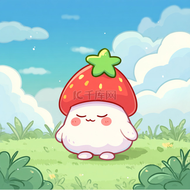 可爱卡通草莓头像素材图片免费下载-千库网