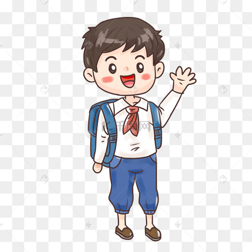 卡通男同学图片-卡通男同学图片素材免费下载-千库网