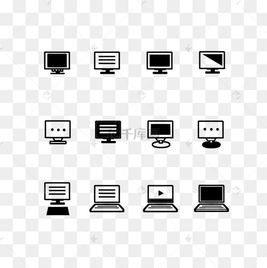 台式机图标图片-台式机图标图片素材免费下载-千库网