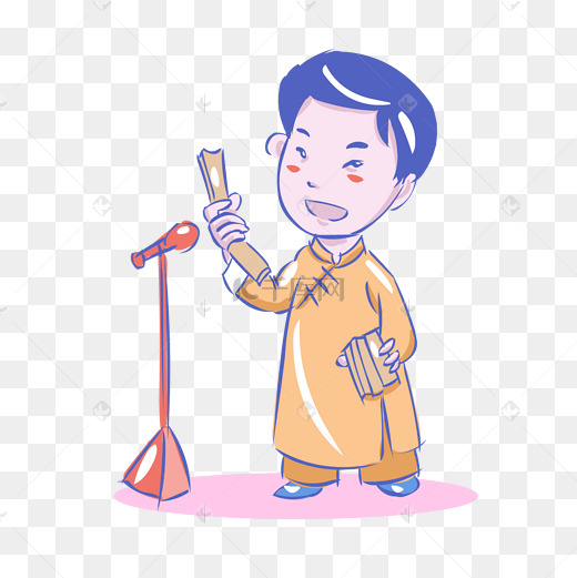 相声快板卡通图片 相声快板卡通图片素材免费下载 千库网