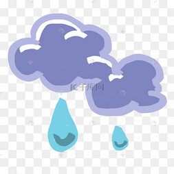 天气小雨图标图片-天气小雨图标图片素材免费下载-千库网