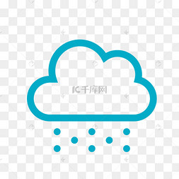 天气小雨图标图片-天气小雨图标图片素材免费下载-千库网
