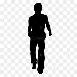 人背影剪影图片-人背影剪影图片素材免费下载-千库网
