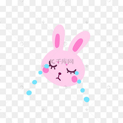 哭泣的兔子图片-哭泣的兔子图片素材免费下载-千库网