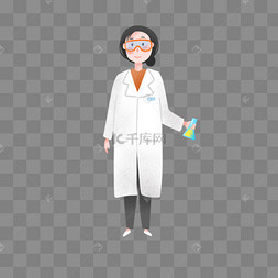 卡通科研人员图片-卡通科研人员图片素材免费下载-千库网