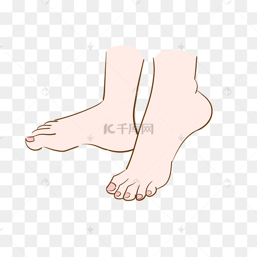 手绘脚图片-手绘脚图片素材免费下载-千库网