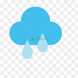 天气小雨图标图片-天气小雨图标图片素材免费下载-千库网