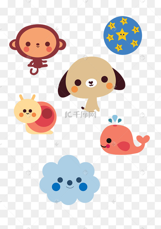 卡通可爱插画图片-卡通可爱插画图片素材免费下载-千库网