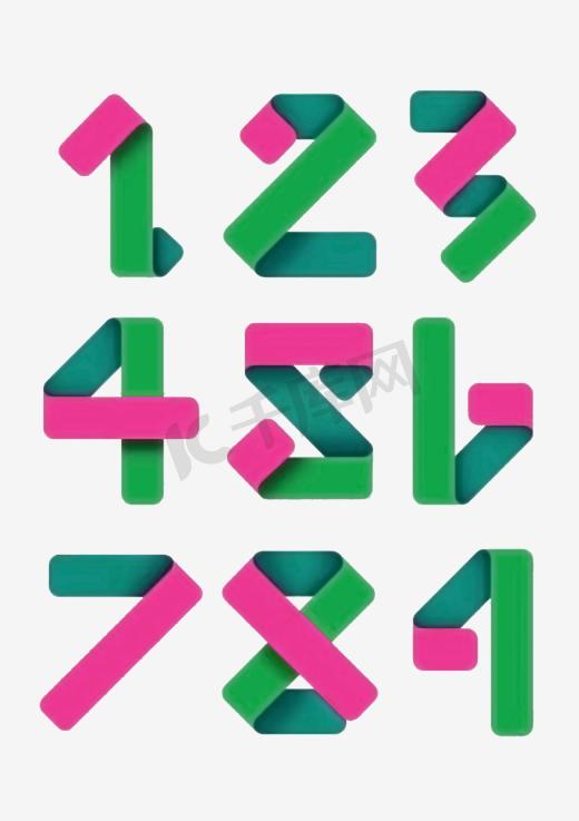 123456图标ps艺术字体-123456图标ps字体设计效果-千库网