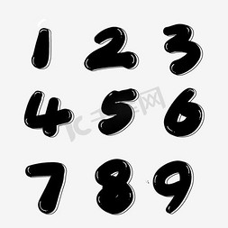123456789ps艺术字体-123456789ps字体设计效果-千库网