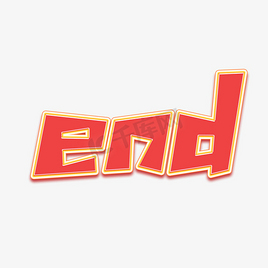 end英文文字排版图片素材-end英文文字排版模板图片下载-千库网