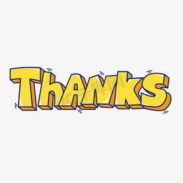 thanks卡通设计素材-thanks卡通模板设计-海报图片下载-千库网