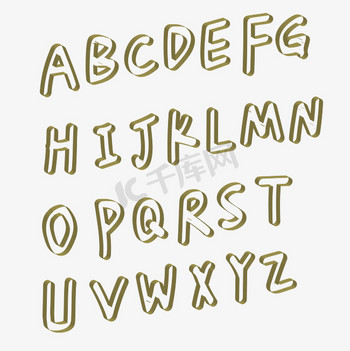 26个英文字母图片-26个英文字母素材-26个英文字母模板图片下载-千库网