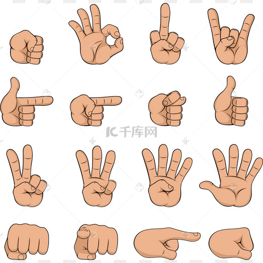 手指着人的卡通图片-手指着人的卡通图片素材免费下载-千库网