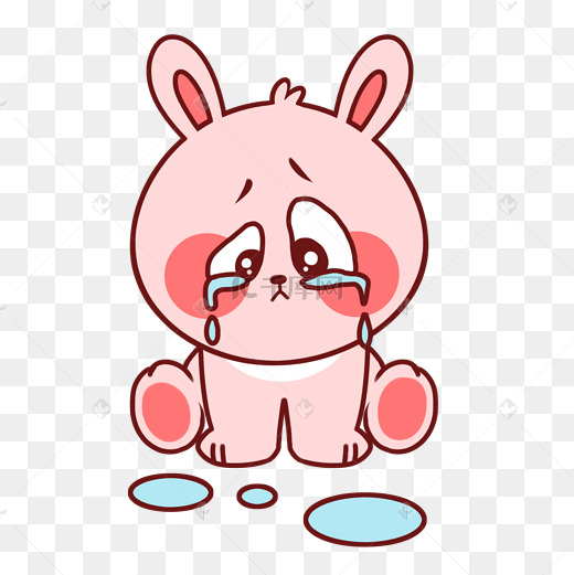 兔子伤心图片-兔子伤心图片素材免费下载-千库网