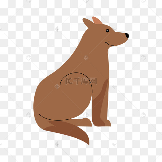 卡通水彩小狗图片-卡通水彩小狗图片素材免费下载-千库网