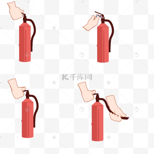 灭火器使用方法素材图片-灭火器使用方法素材图片素材免费下载-千库网