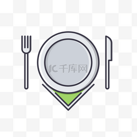 全套餐具图标icon设计素材-全套餐具图标AI模板下载-千库网