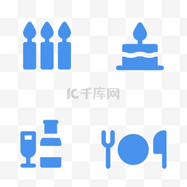 午晚餐图标icon设计素材-午晚餐图标模板下载-千库网