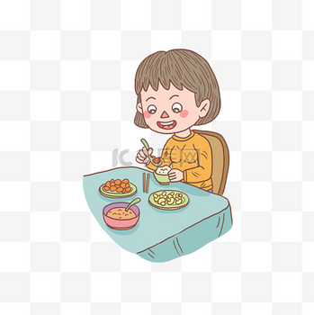 手绘午饭图片_手绘午饭素材-手绘午饭图片大全-千库网