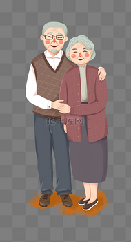 幸福老人卡通图片_幸福老人卡通素材-幸福老人卡通图片大全-千库网