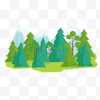 卡通森林图片-卡通森林素材-卡通森林模板图片下载-千库网