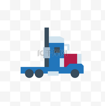 运货卡车免抠素材png图标icon设计素材-图标AI模板下载-千库网