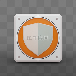 三维立体安全icon素材图片免费下载-千库网