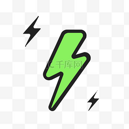 卡通闪电图片-卡通闪电图片素材免费下载-千库网
