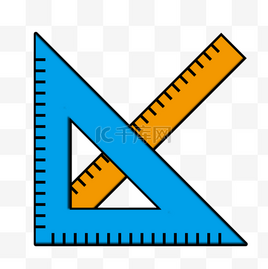 毫米尺子图标icon设计素材-毫米尺子图标EPS模板下载-千库网